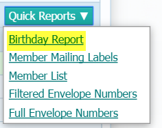 How to Create a Birthday Report
