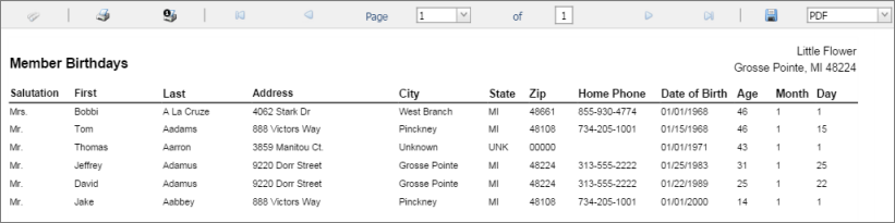 How to Create a Birthday Report